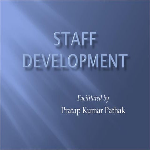 Staff development | PPT