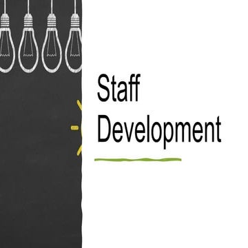 Staff development | PPTX