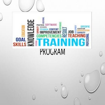 Staff development program | PPTX