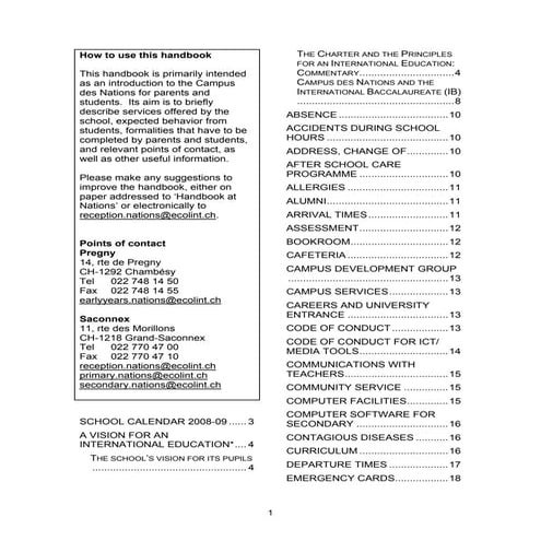 Staff Handbook 09 10 | PDF