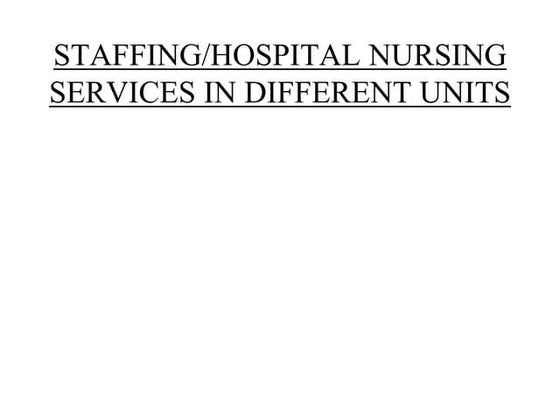 NURSING CARE AND NURSING WARD MANAGEMENT | PPTX