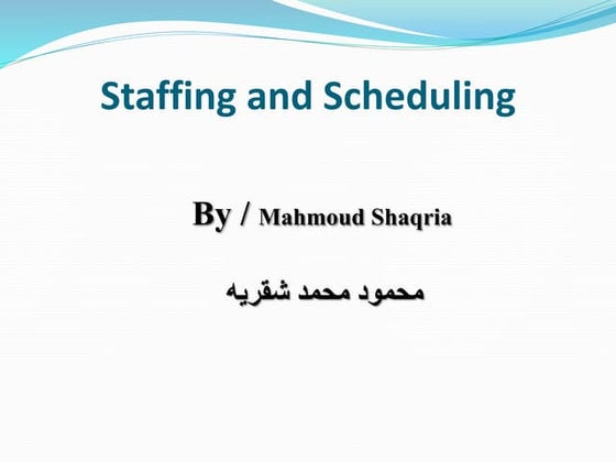 Staffing | PPT