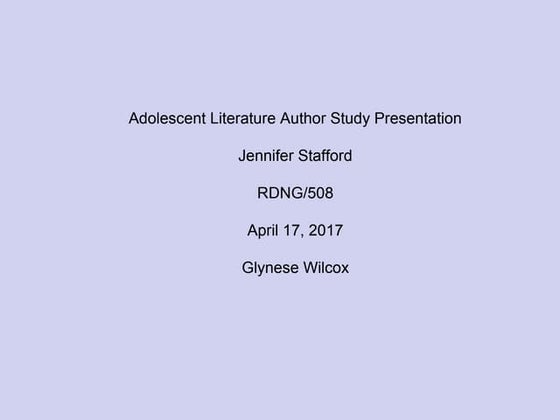 Favorite Author | PPT