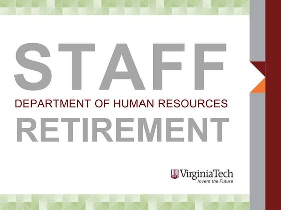Virginia Tech - New Employee Orientation - Staff Leave | PPTX | National & Civic Holidays | Holidays