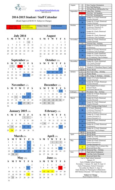 kurikulum Kalender Pendidikan TA 2014-2015 | PPT