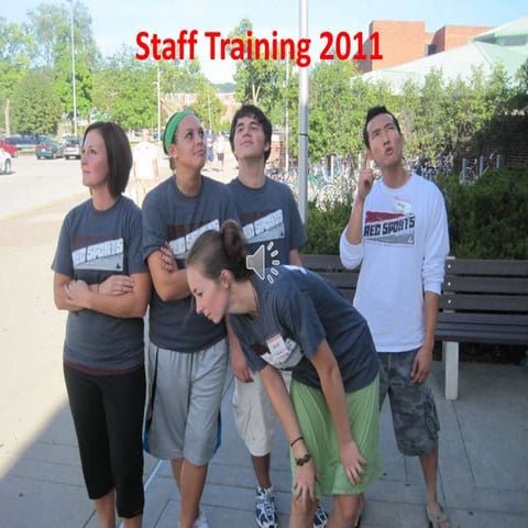 Staff training presentation 2011 | PPTX
