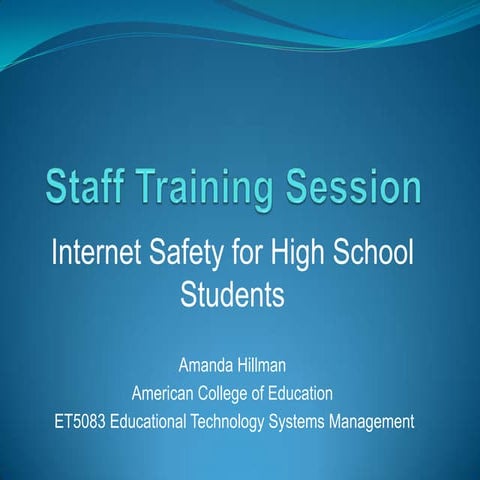 Staff training session | PPT