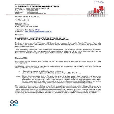 Stage 16_18 Acoustic Report | PDF