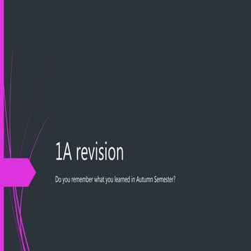 Stage 1 b 1a revision | PPTX