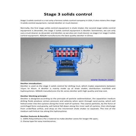 Stage 3 solids control | PDF