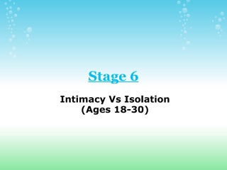 Erik Erikson's 8 Psychosocial Stages of Development (jeferson lumbao) | PPT