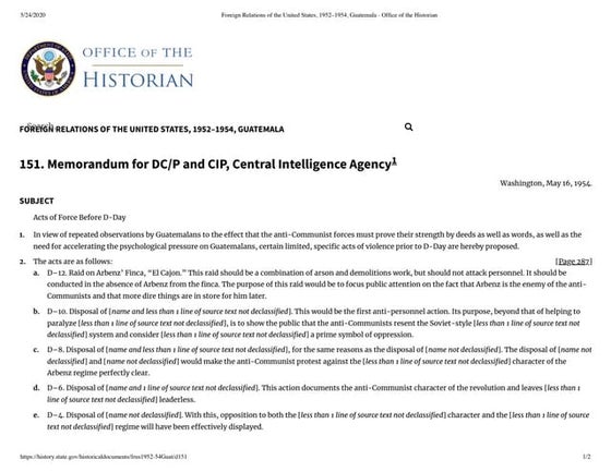 Truman: Limit CIA Role To Intelligence | PDF