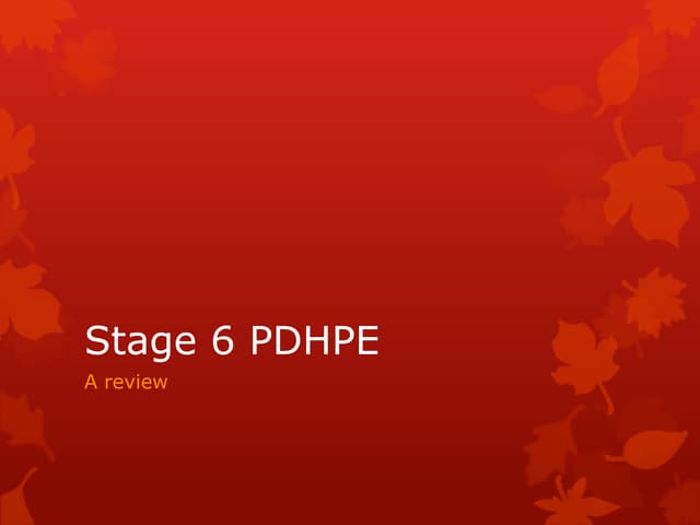 Hsc pdhpe | PPTX