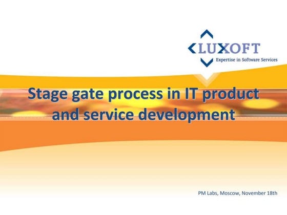 Product Management Stage-Gate Process (Sample) | PPT