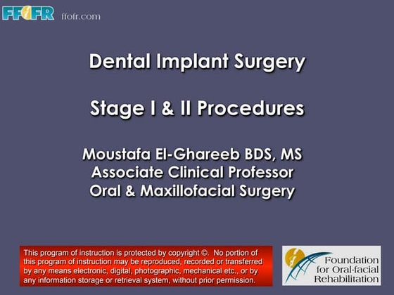 Standard surgical procedure for implant placement | PPT