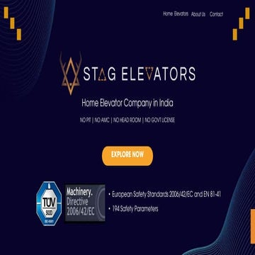 Stag Elevators | Leading Home Elevator Company in India | PPTX