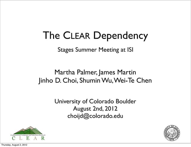 The Clear Dependency Ppt