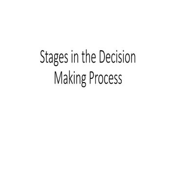 U5 a1 stages in the decision making process | PPTX