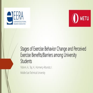 Stages of exercise behavior change and perceived exercise benefits ...