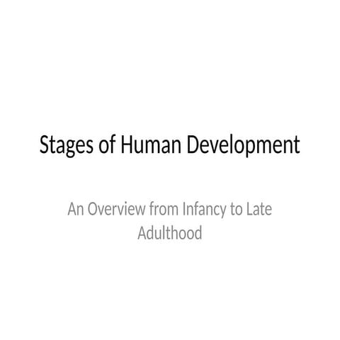 The human life cycle | PPT
