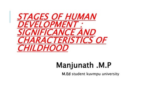 Stages of Growth and Development | PPT