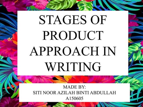 Stages of product approach | PPT