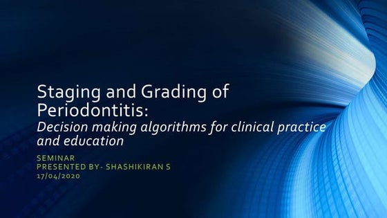 the new 2018 classification of periodontitis.pptx