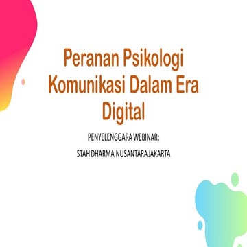 Stah psikom di era digital | PPT