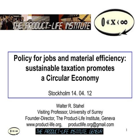 Walter Stahel Stockholm 2012-04-16 | PDF