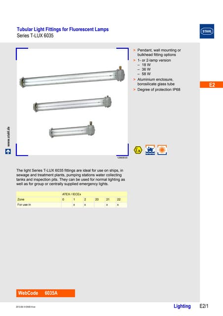 Stahl TEF2430 Signal Beacon Device – ATEX Zone 1 Zone 2 Hazardous Area ...