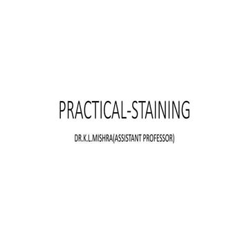 Stains and staining procedures in Pathology pptx | PPTX