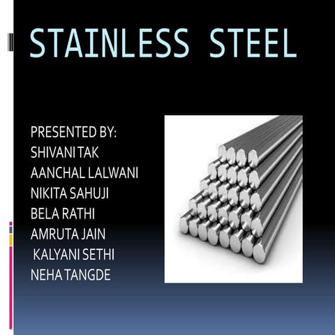 Stainless Steel Ppt