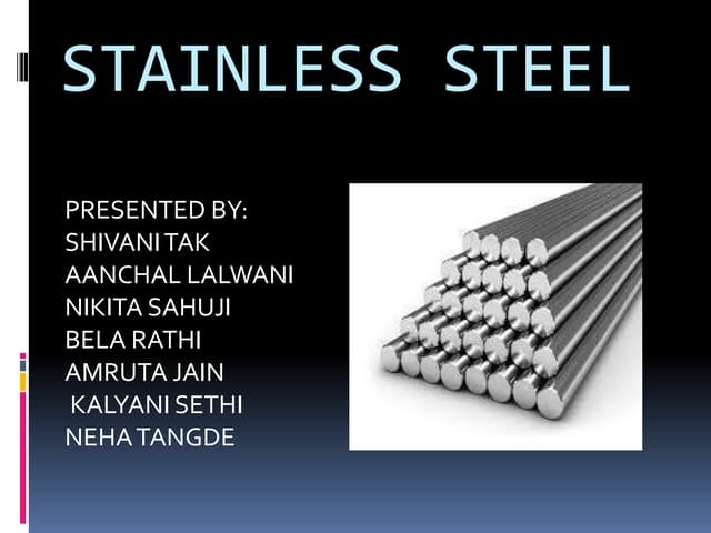 Stainless Steel Ppt