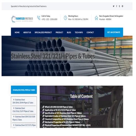 Stainless Steel 321321H Pipes & Tubes.pdf