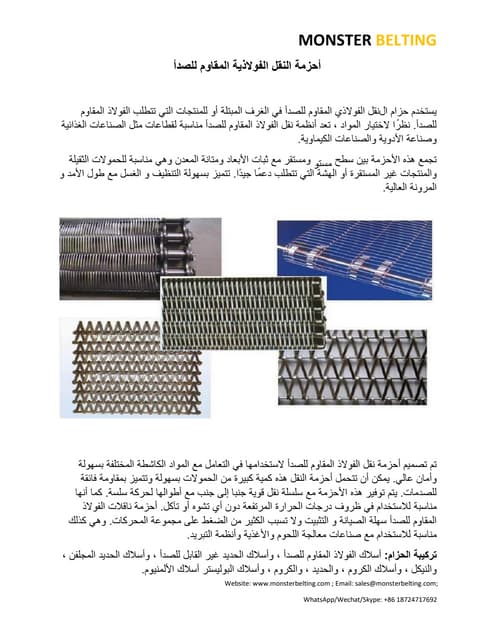 Conveyor Belt Catalog -Monster Belting Industry Co.,ltd | PDF