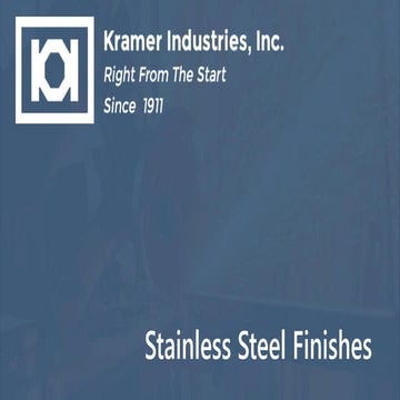 Stainless steel finishes | PDF