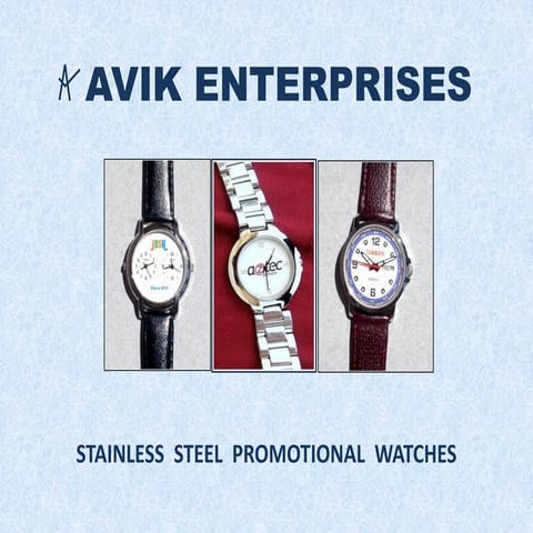 Stainless Steel Promotional Watches | PDF | Jewelry Making | Arts and ...