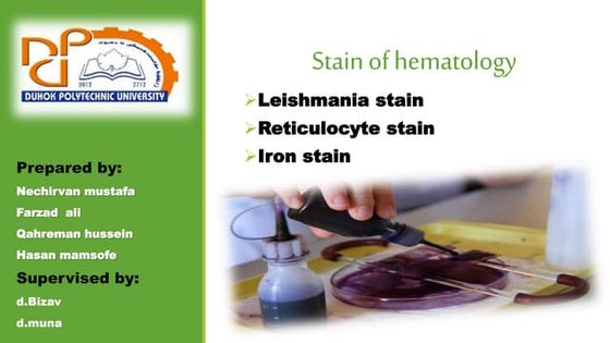 Hematological stains | PPTX | Chemistry | Science