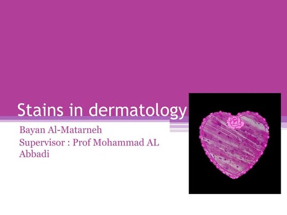 Perl's stain | PPTX | Blood Disorders | Diseases and Conditions