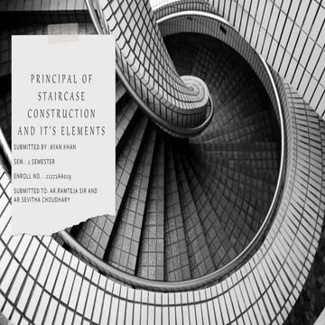 Design of Reinforced Concrete Stair Case | PDF