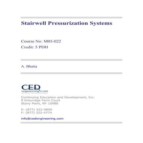 Stairwell pressurization systems | PDF