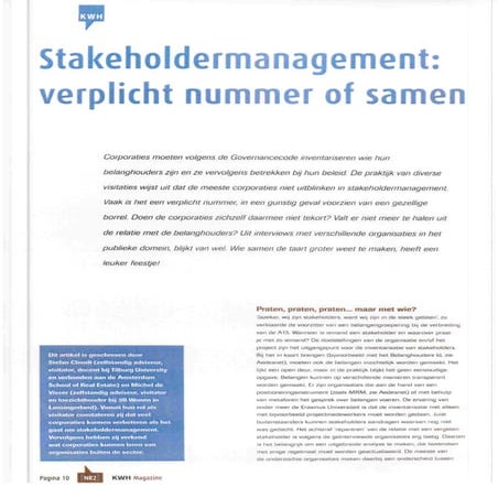 Stakeholdermanagement Pdf