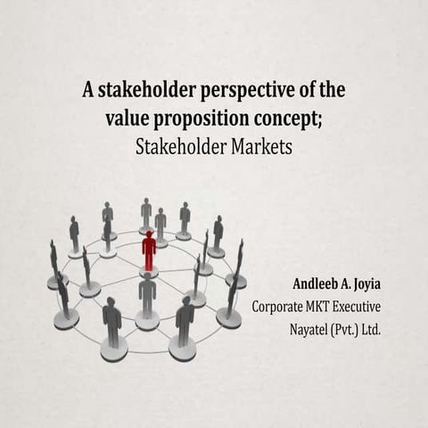 Stakeholder markets | PPT
