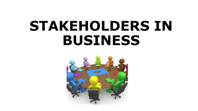 STAKEHOLDERS | PPTX