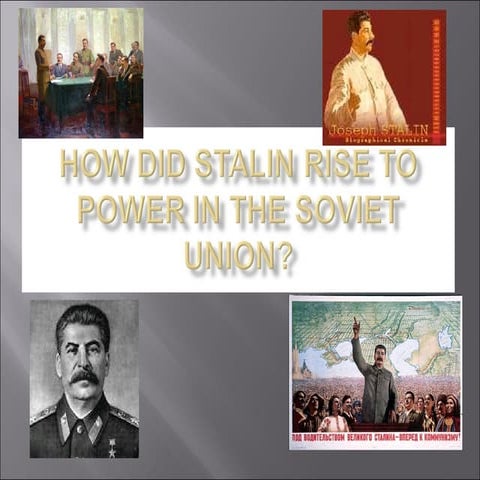 Stalin\ S Rise To Power | PPT