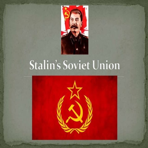 Stalin's Soviet Union - Social Impact | PPTX