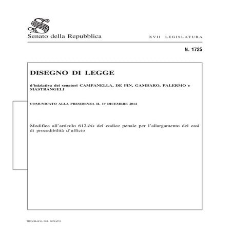 Reato di stalking | PDF
