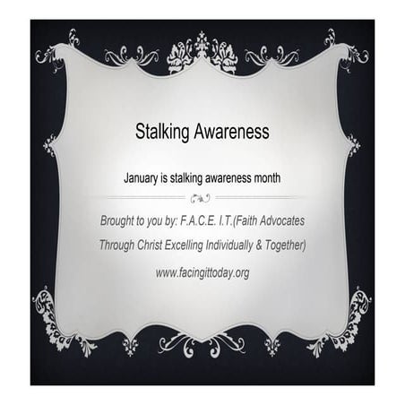 Stalking Awareness | PDF