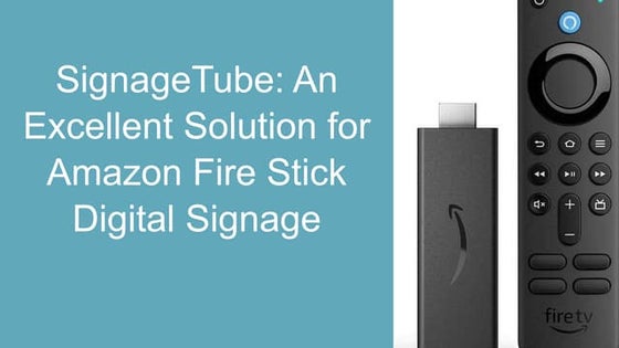 Amazon Fire Stick Digital Signage using Split-Flap TV | PPT