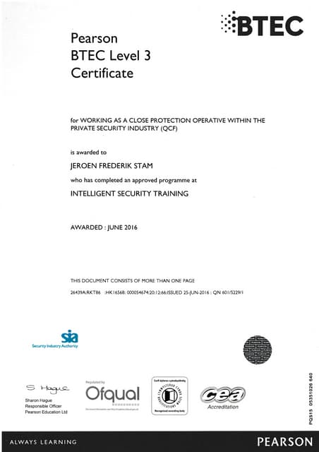 Front line management certificate | PDF